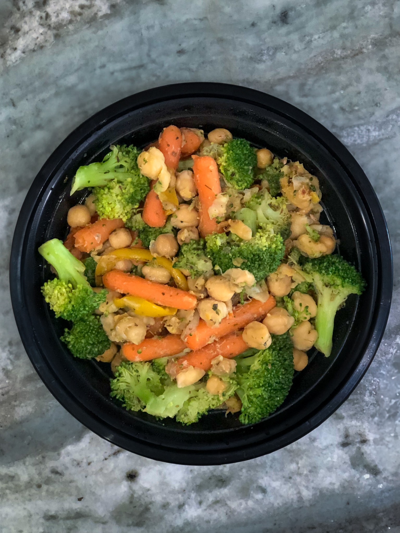 Steamed Vegetable with Chickpeas - A Recipe for Fasting